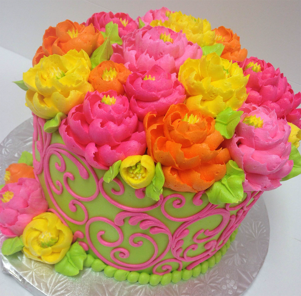 Classic Citrus Scrolling Cake – White Flower