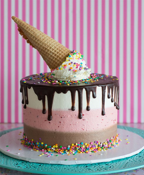 Classic Ice Cream Cone Cake – White Flower