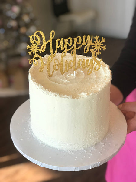 GLUTEN FREE Chic Live Edge Cake – White Flower